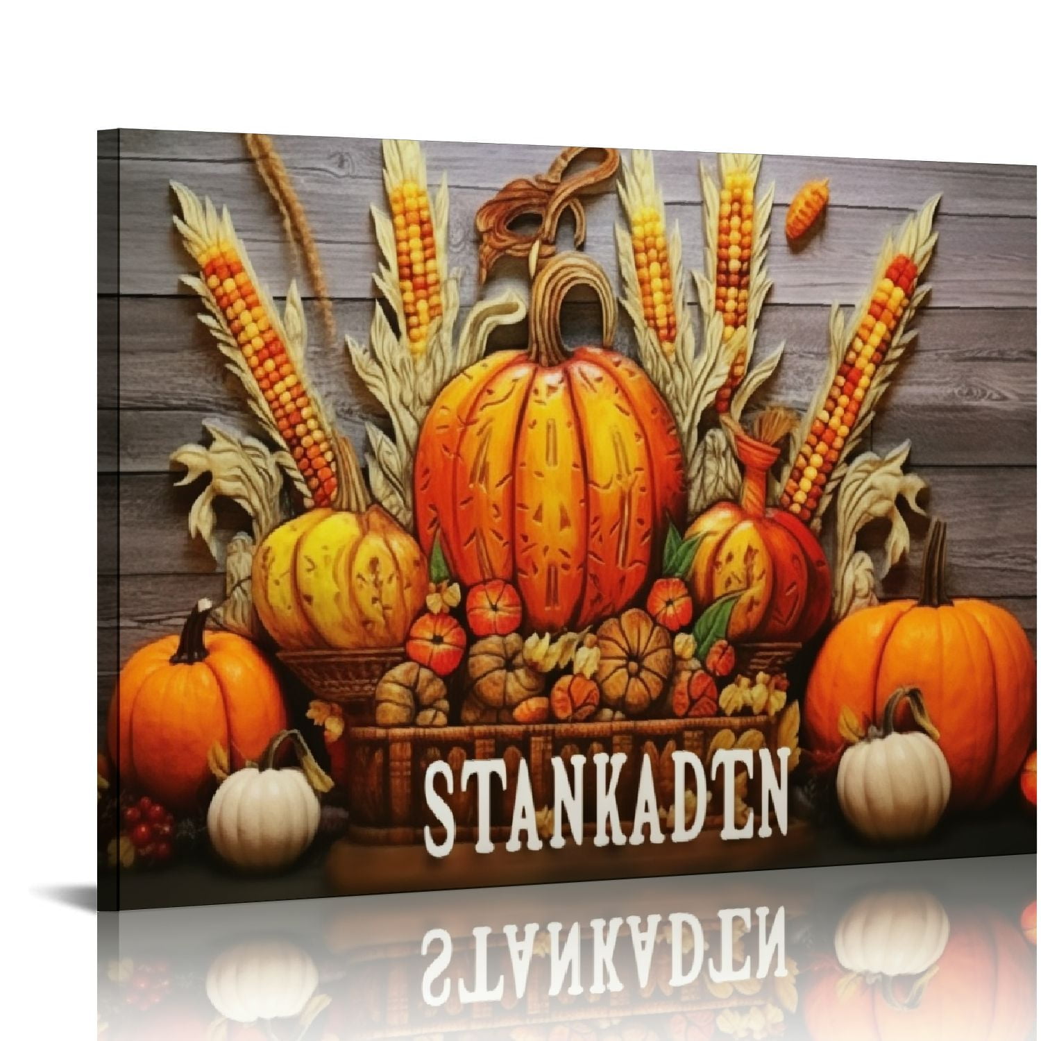 Nawypu Fall Wall Art Farmhouse Pumpkin Pictures Wall Decor Country ...