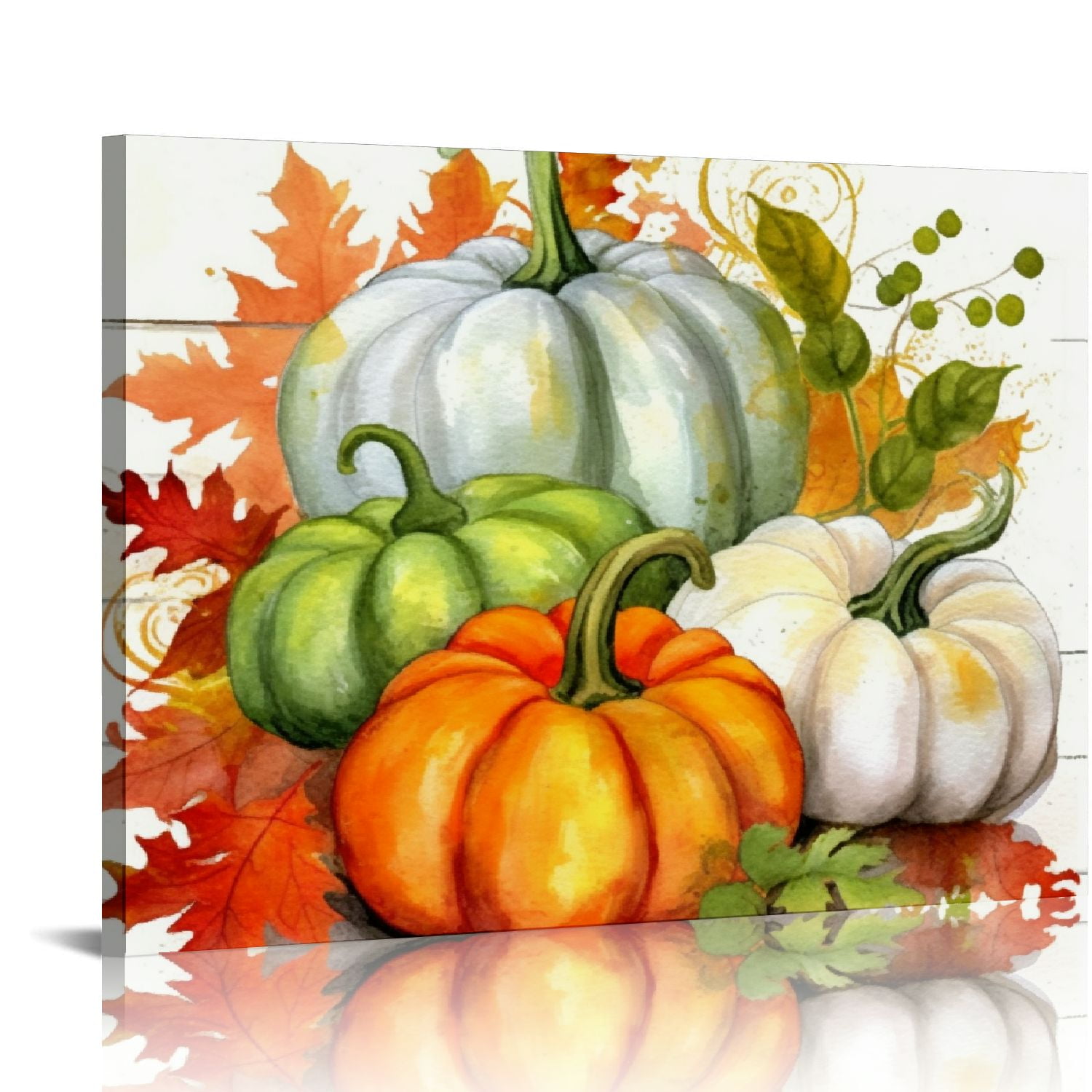 Nawypu Fall Wall Art Pumpkin Wall Decor for Kitchen Dining Room Autumn ...