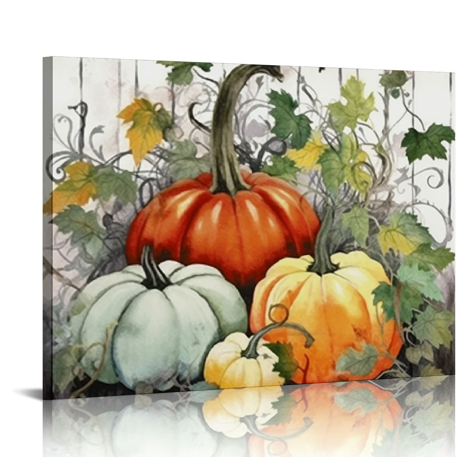 Nawypu Fall Wall Art Pumpkin Wall Decor for Kitchen Dining Room Autumn ...