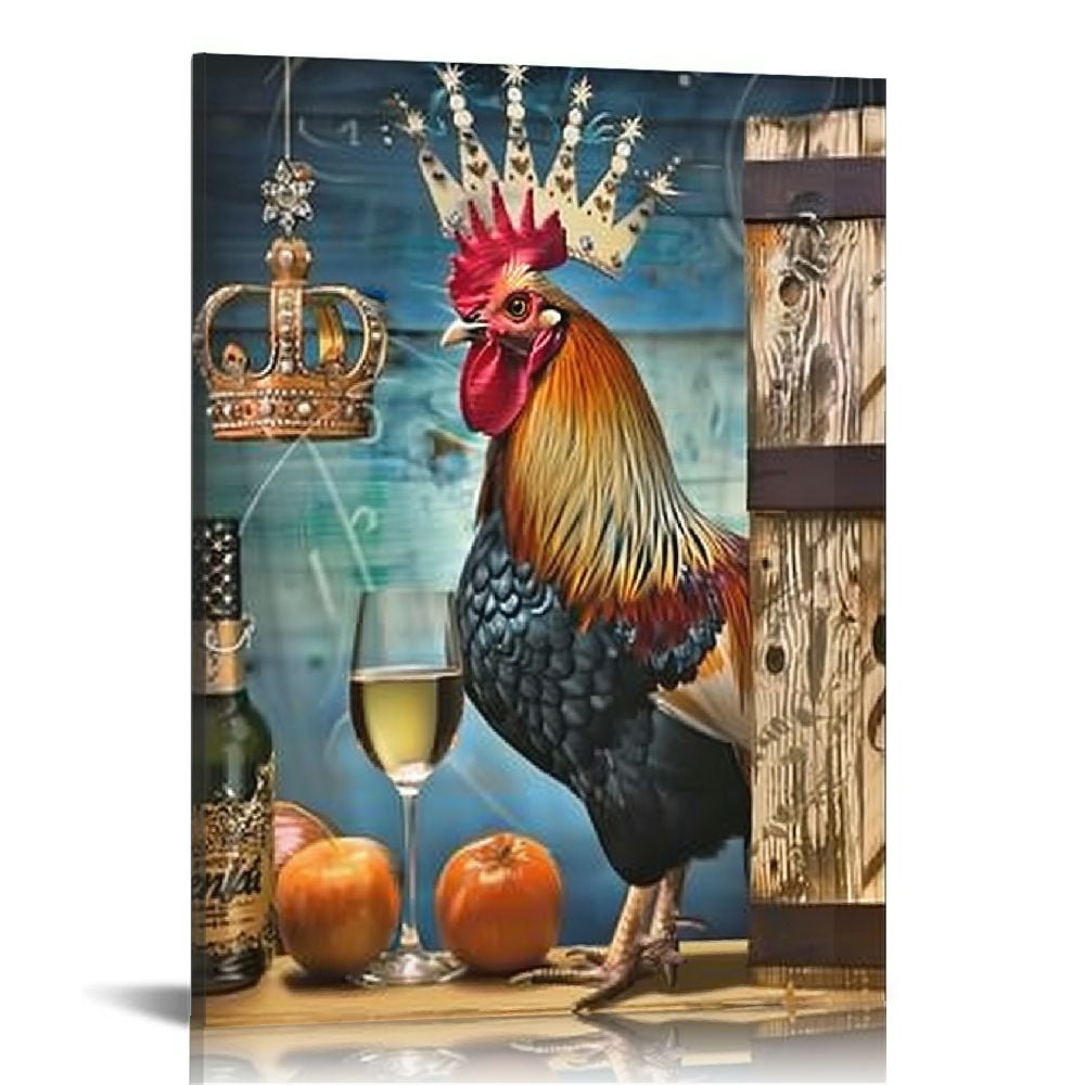 Nawypu Farm Animal Rooster Canvas Pictures Wall Art Canvas Prints ...