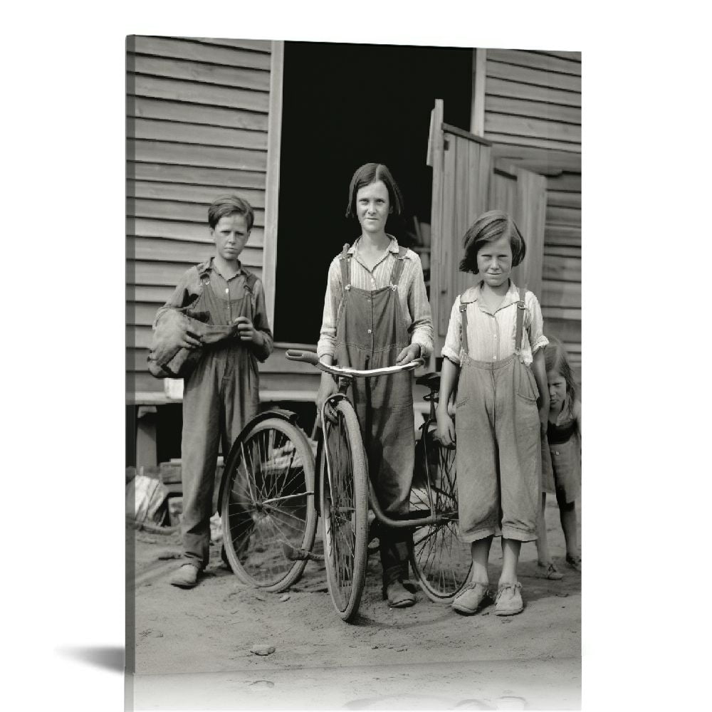 Awypu Farm Children Poster Vintage Great Depression Posters Canvas ...