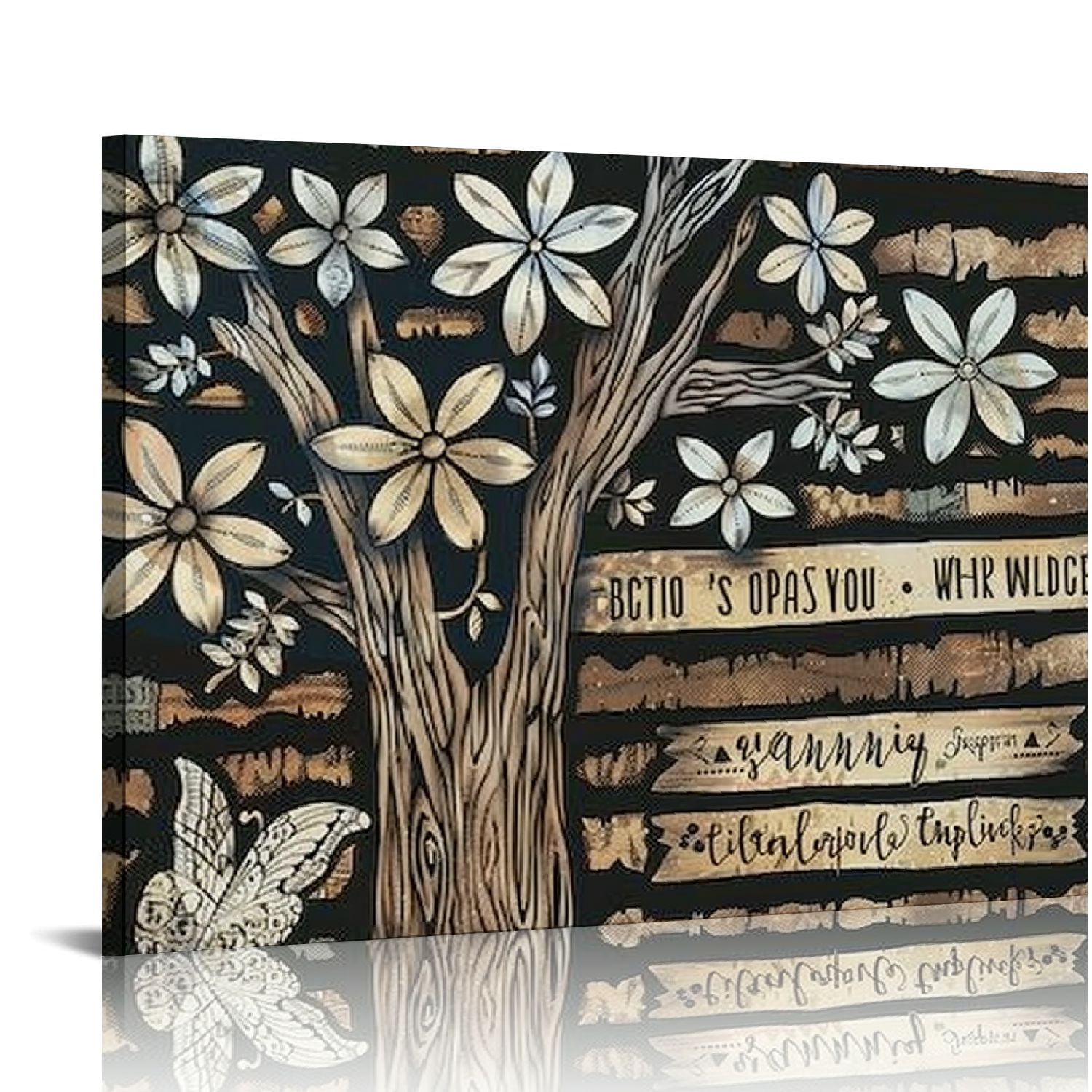 Nawypu Farmhouse Christian Cross Wall Art Rustic Religious Cross Wall ...