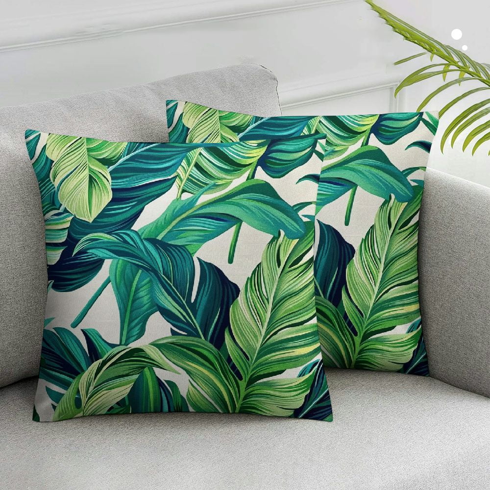 Nawypu Farmhouse Pillow Cover Tropical Pillow Cover Tropical Palm
