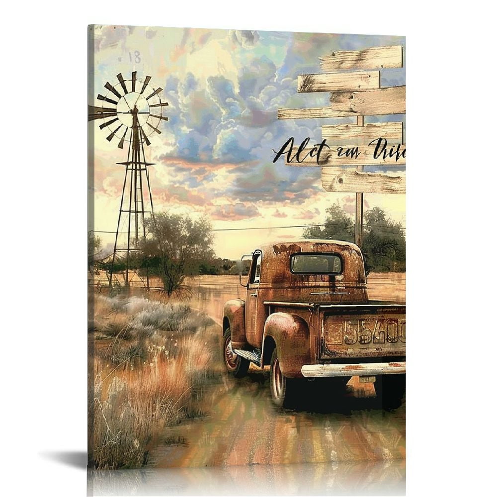 Nawypu Farmhouse Wall Art Christian Jeremiah 29 Canvas Painting Print ...