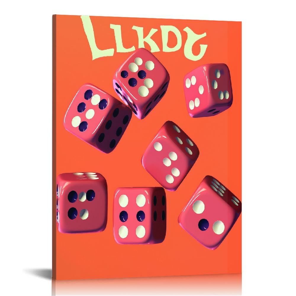 Nawypu Feeling Lucky Funny Orange Posters Trendy Retro 70s Style Canvas Wall Art Minimalist Room ...