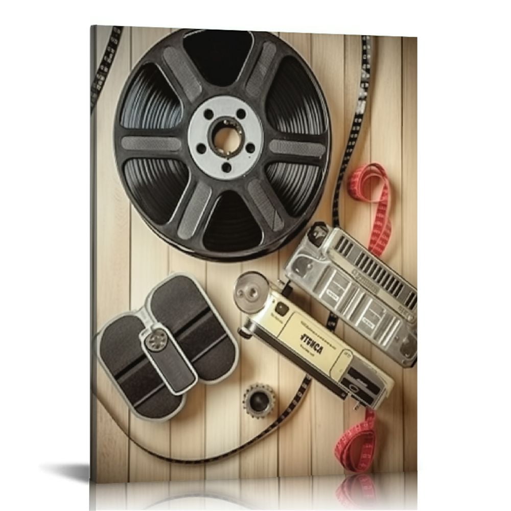 Nawypu Film and Camera Canvas Wall Decor Filmmaking Concept Scene ...