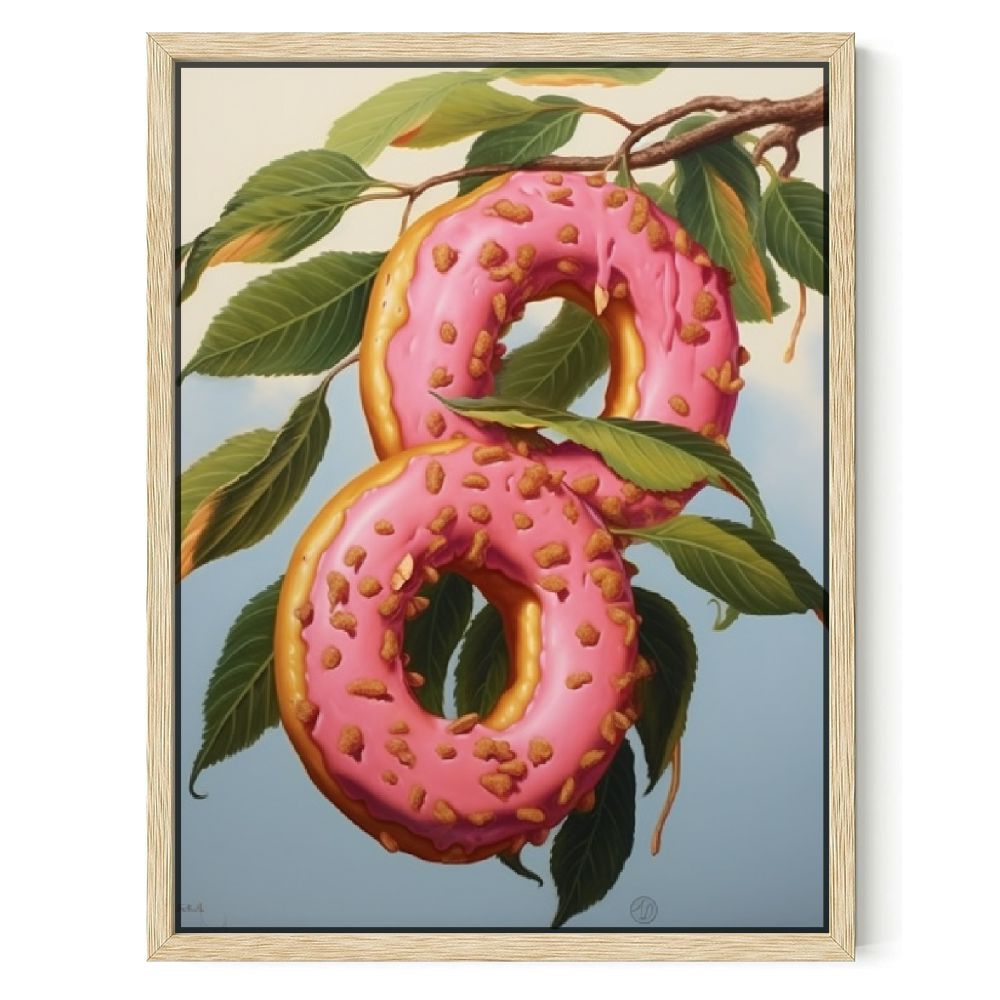 Nawypu Floral Posters Donut Plant Canvas Painting Posters And Prints ...