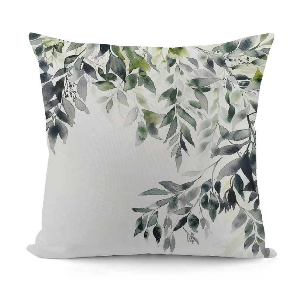 Nawypu Floral Spring Pillow Covers Vintage Wild Flowers Decor Sage