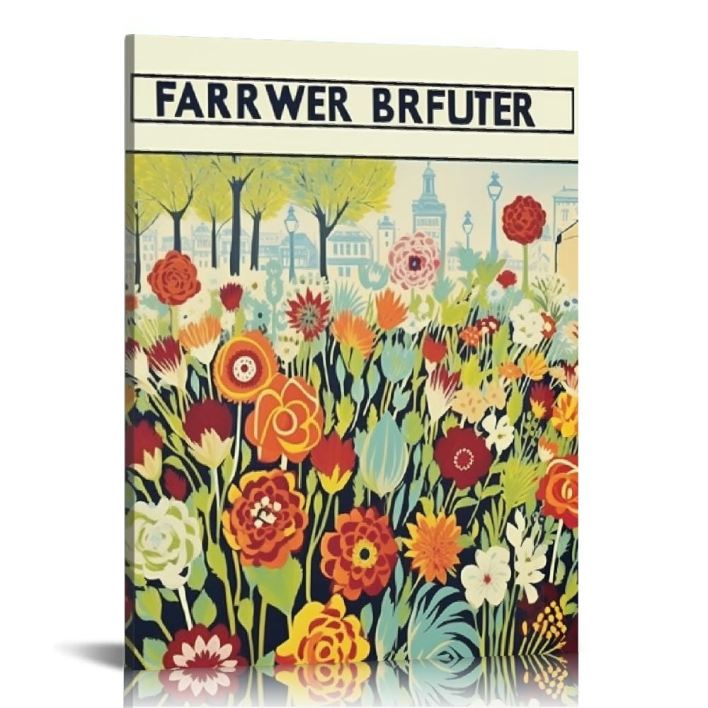 Nawypu Flower Market Posters Wall Art Prints Set of 6 Floral Art Poster ...