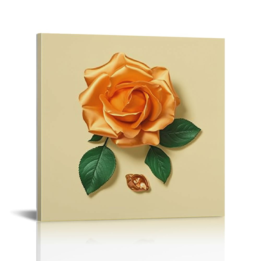 Nawypu Flower Wall Art Framed Rose Pictures Canvas Wall Art Decor Wall ...