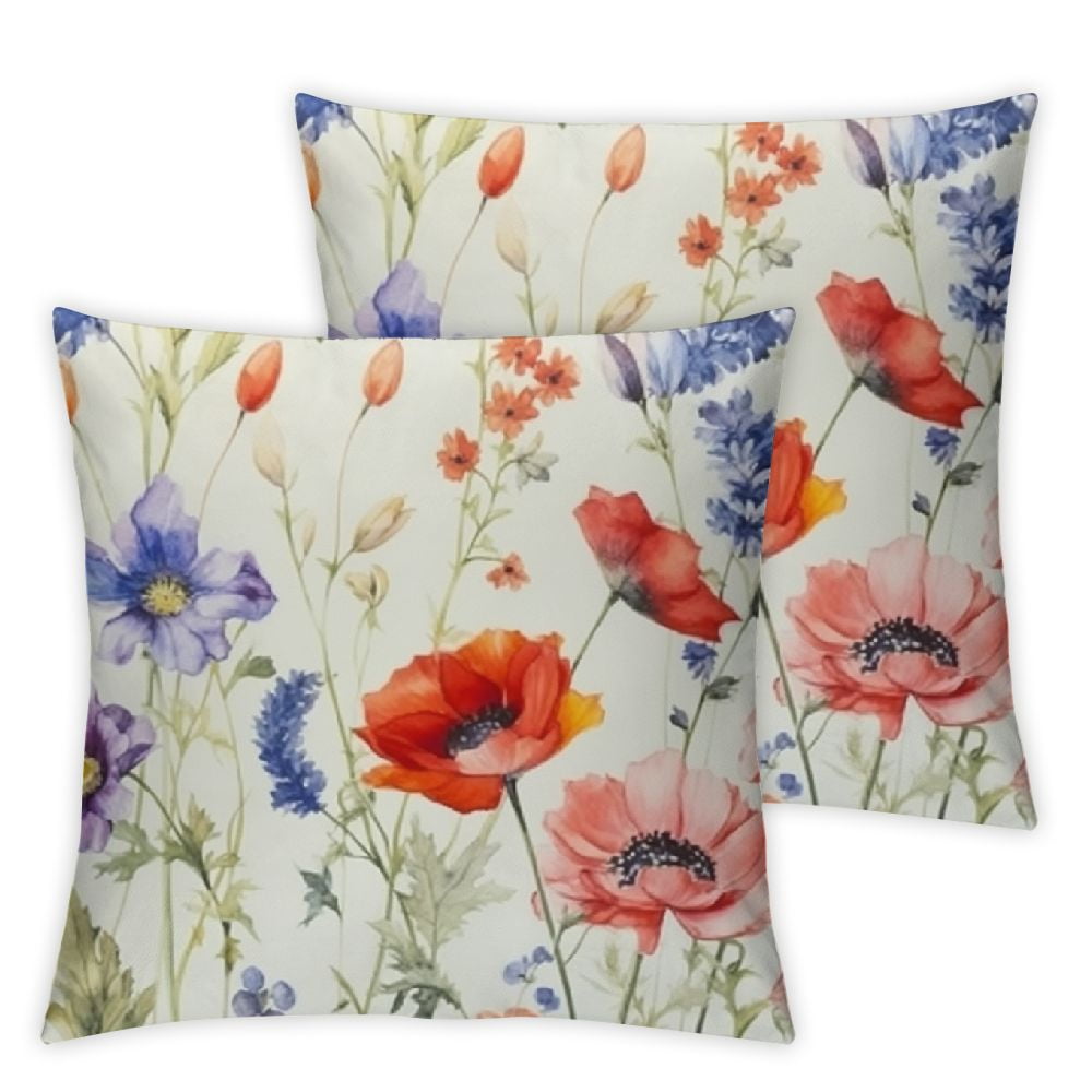 Nawypu Flowers Throw Pillow Covers Set Of 2 Super Soft Couch Pillow