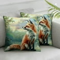 Nawypu Forest Animals Pillow Covers Set of 2 Deer Fox Rabbit Bear ...