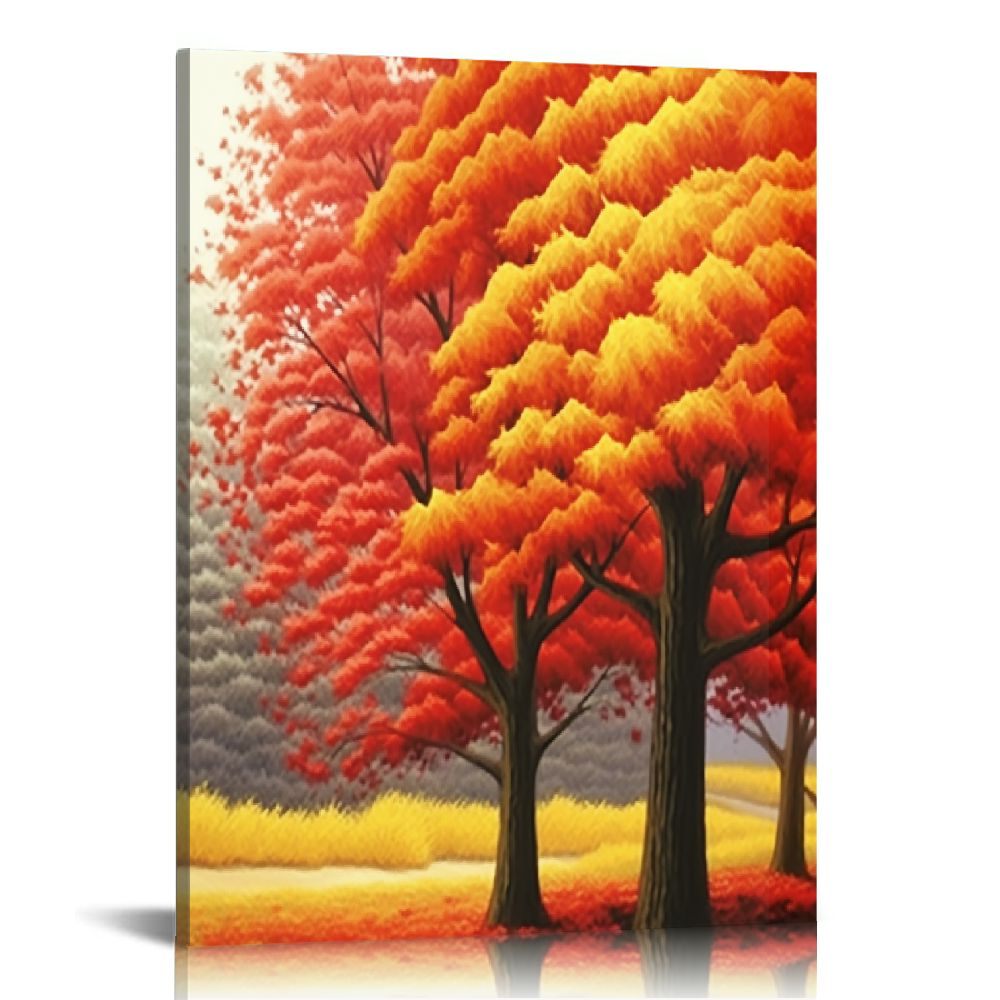 Nawypu Four Change Seasons Trees Canvas Prints Wall Art byStyle ...