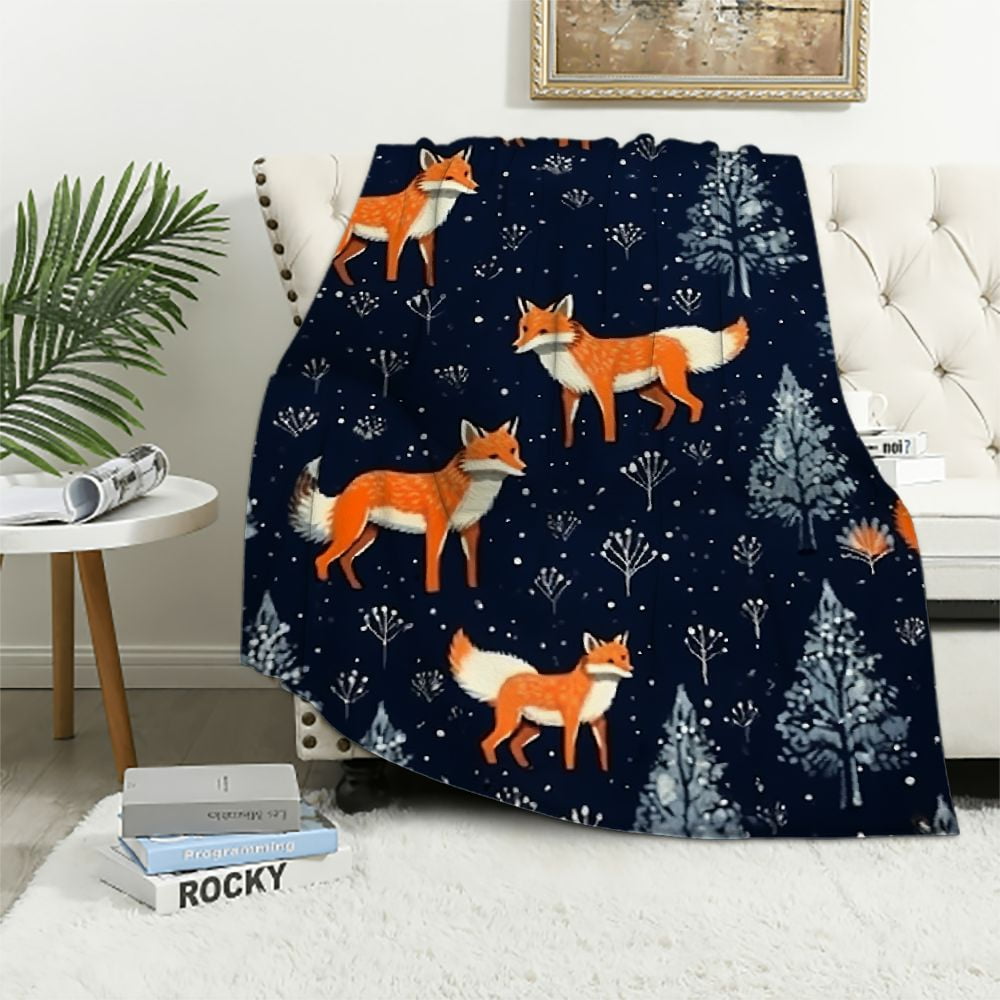 Nawypu Fox Blanket for Kids Girls Boys Adult Soft Plush Sherpa Throw ...