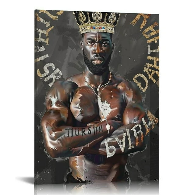 Nawypu Framed African American Wall Art Inspirational Black Man Men ...