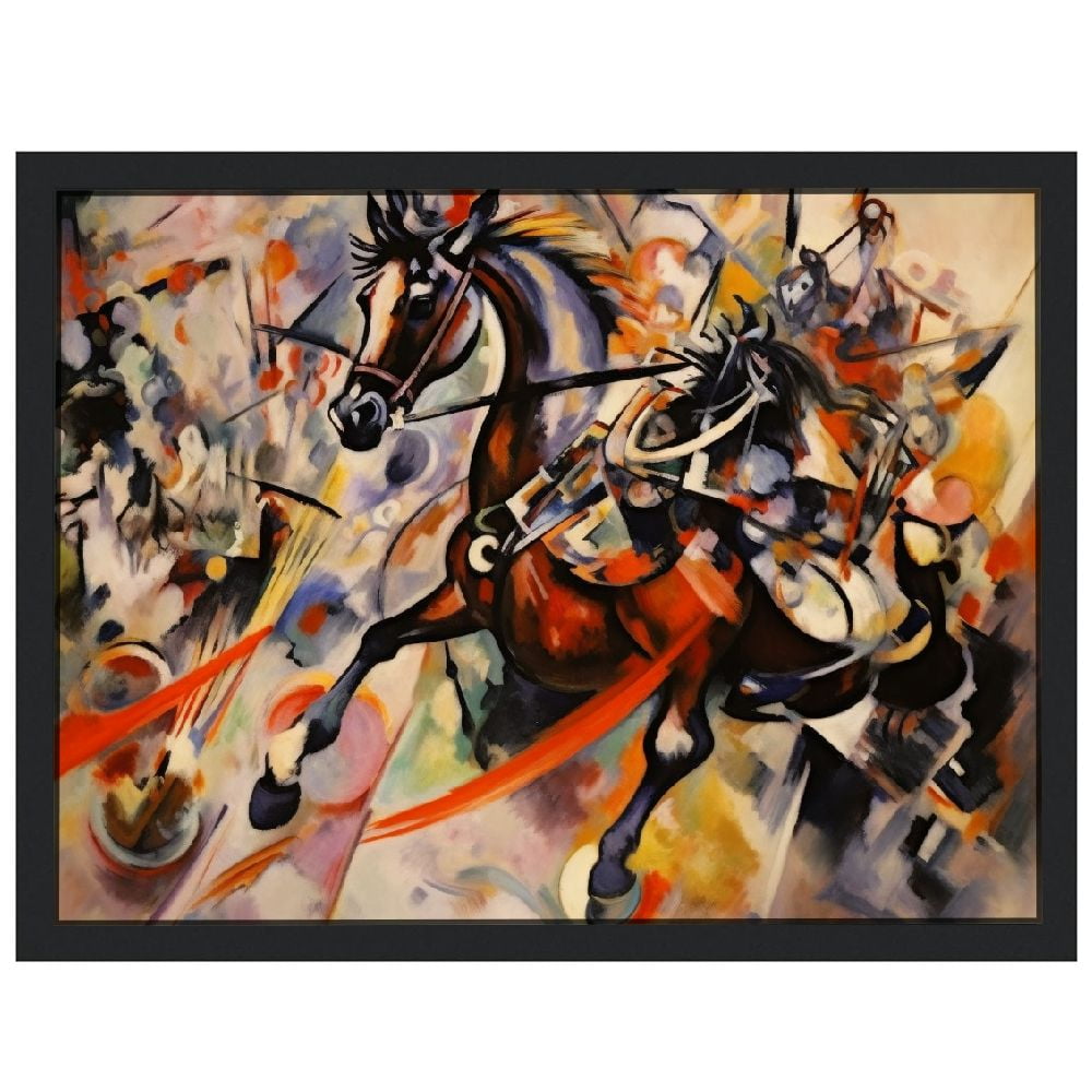 Nawypu Framed Canvas Wall Art Composition VII, 1913 by Wassily ...
