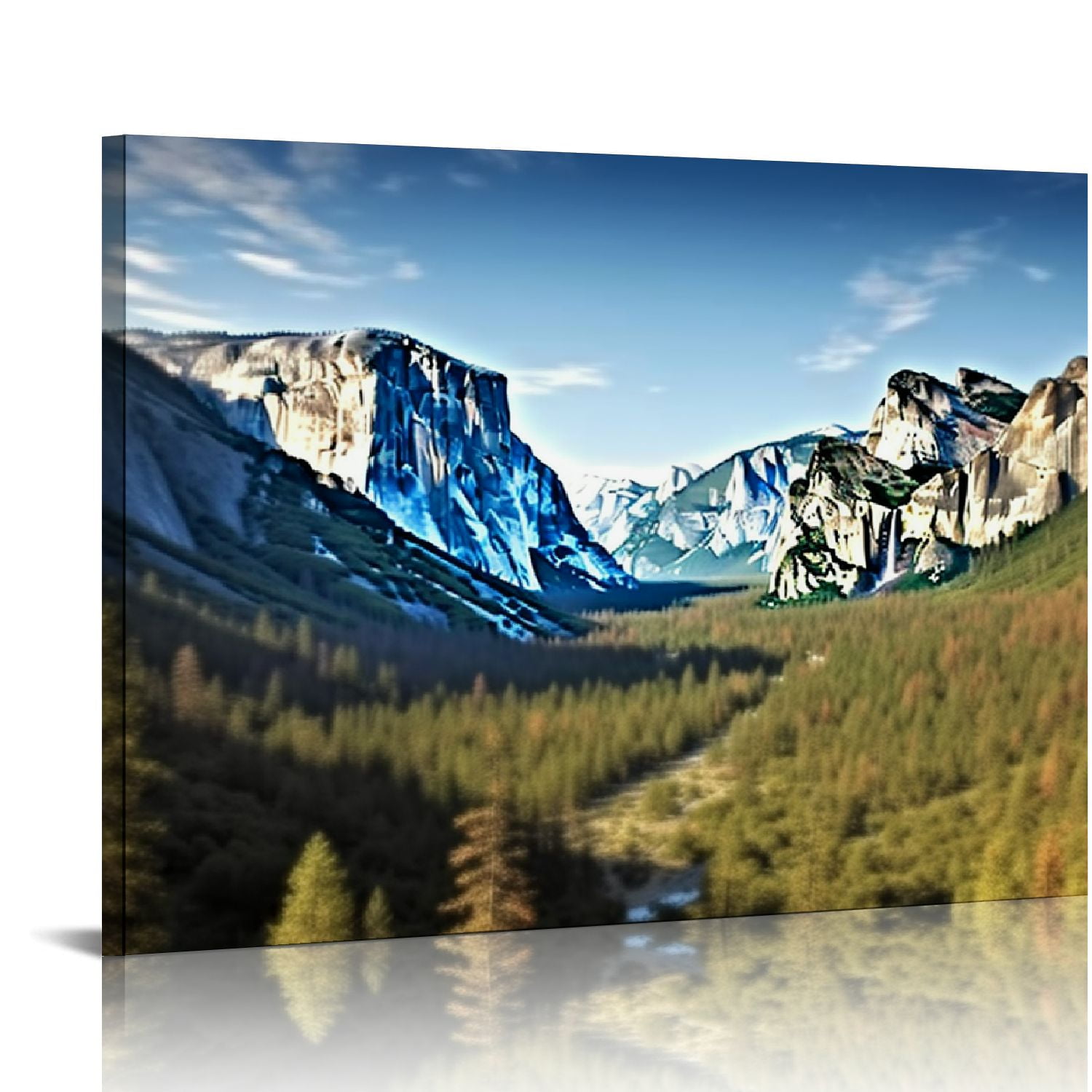 Nawypu Framed Canvas Wall Art Print On Canvas Valley Pictures Posters ...