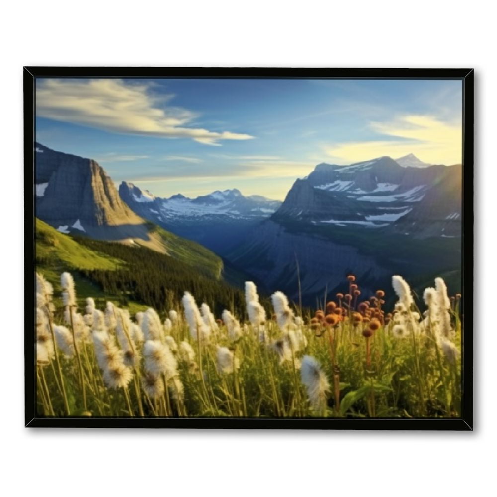 Nawypu Framed Canvas Wall Art Print On Canvas Glacier National Park ...