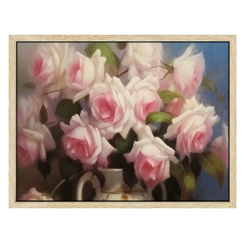 Nawypu Framed Flower Wall Art Home Decor, Roses Vintage Botanical ...