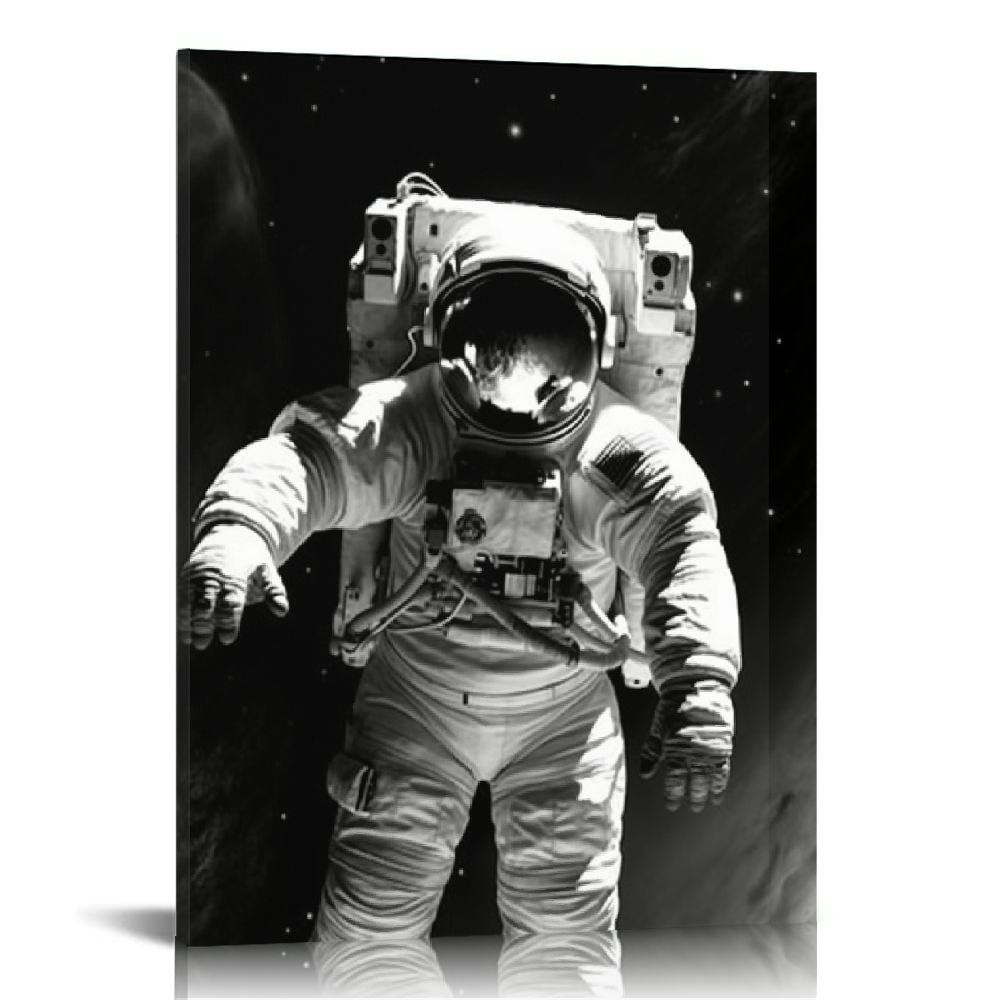 Nawypu Framed Space Wall Decor Outer Space Canvas Wall Art Prints ...