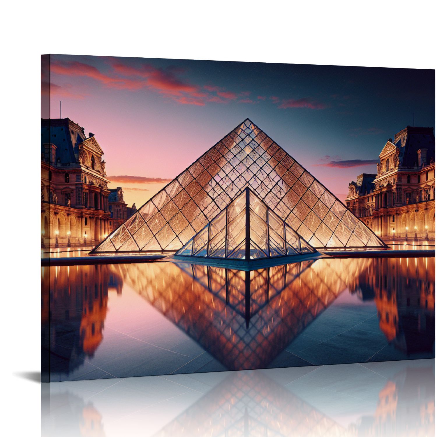 Nawypu France Louvre Architectural Landscape Poster Travel Poster ...