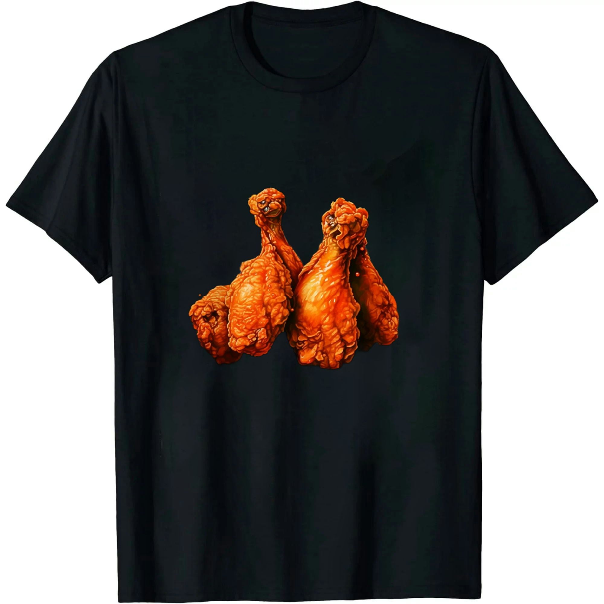 Nawypu Fried Chicken Funny Men Women Chicken Wings Fast food Lover T ...