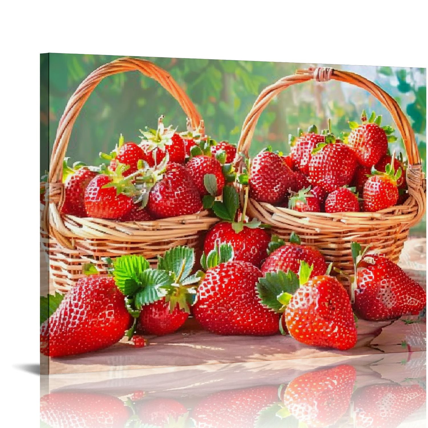 Nawypu Fruit Canvas Wall Art Strawberry Pictures Poster Print - For ...