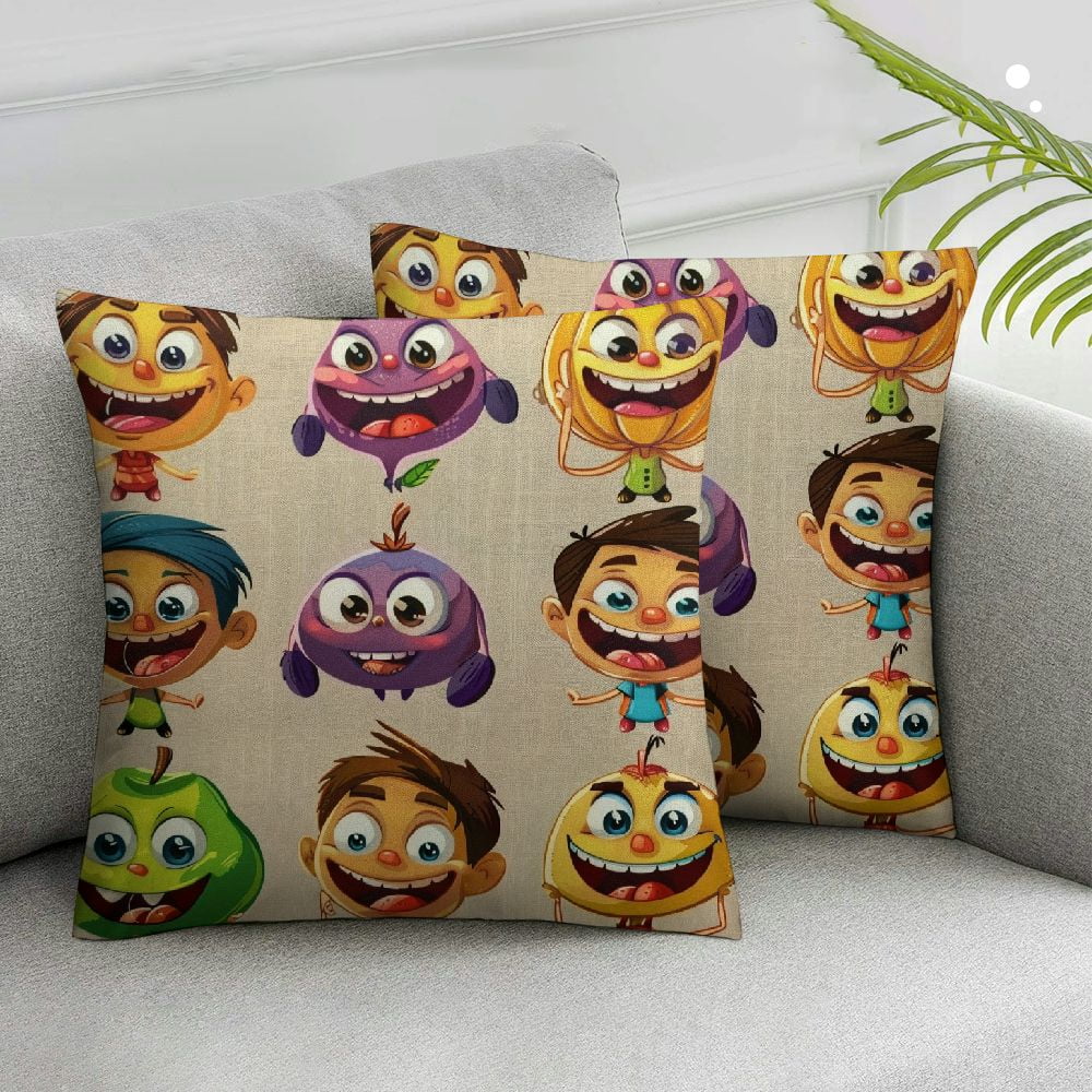 Nawypu Fruit Pillows Funny Fruits Lemon Mango Grape Kiwi Orange Pitaya ...