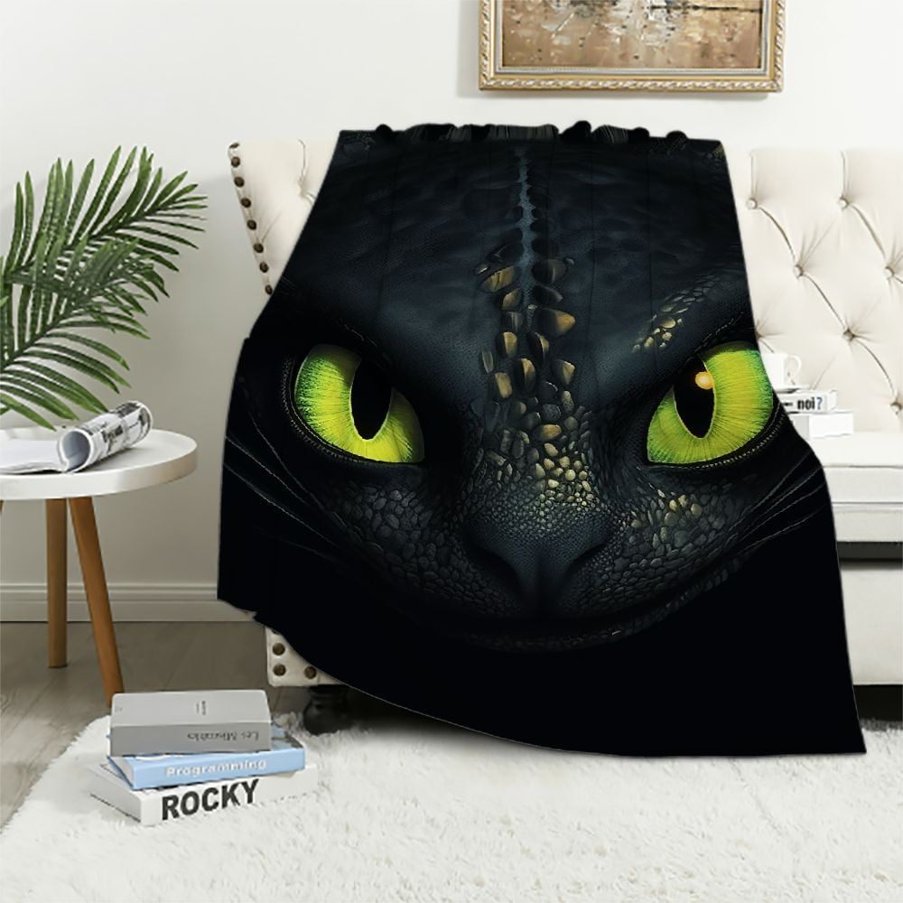 Nawypu Funny Dragon Blanket Cute Cartoon Throws Blankets Boys Girls for ...