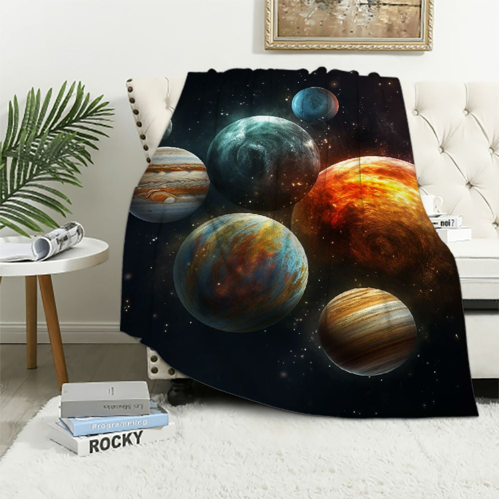 Nawypu Galaxy Planet Blanket Gifts - Kids Boys Men Outer Space Universe ...