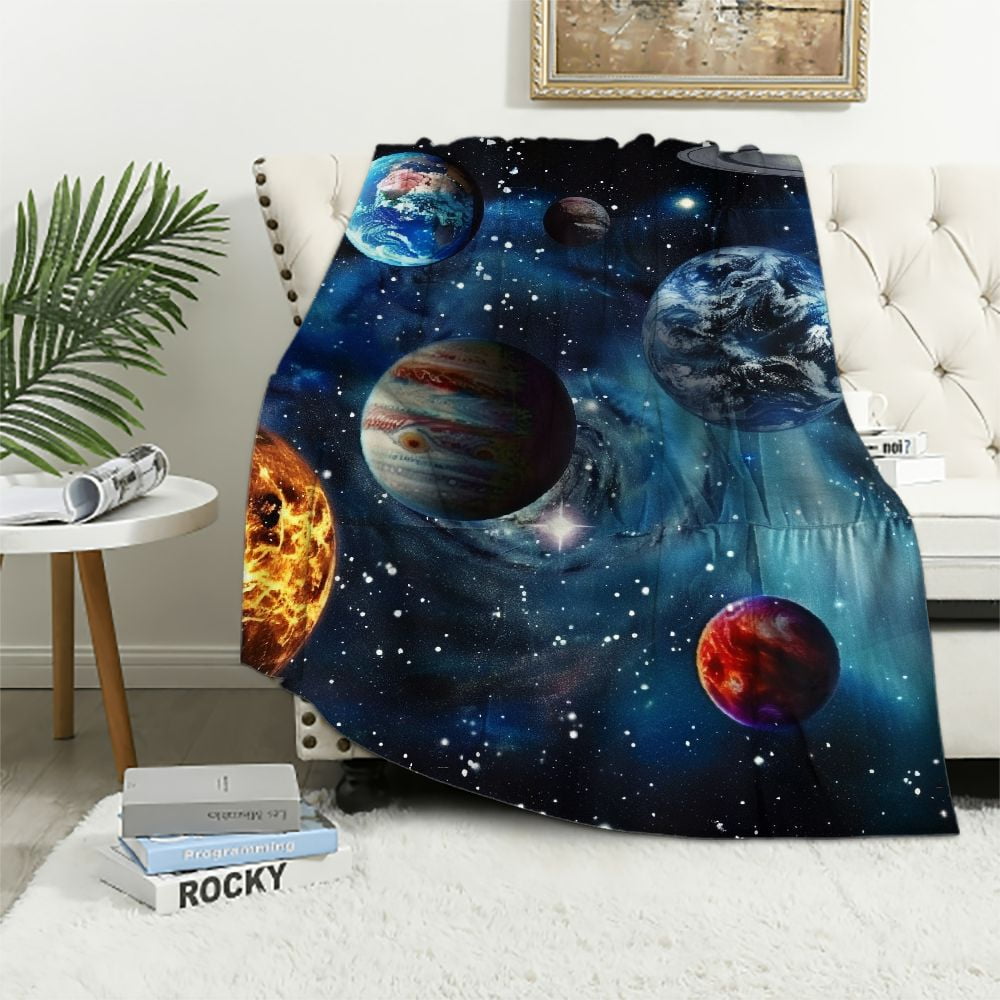 Nawypu Galaxy Planet Blanket Gifts - Kids Boys Men Outer Space Universe ...