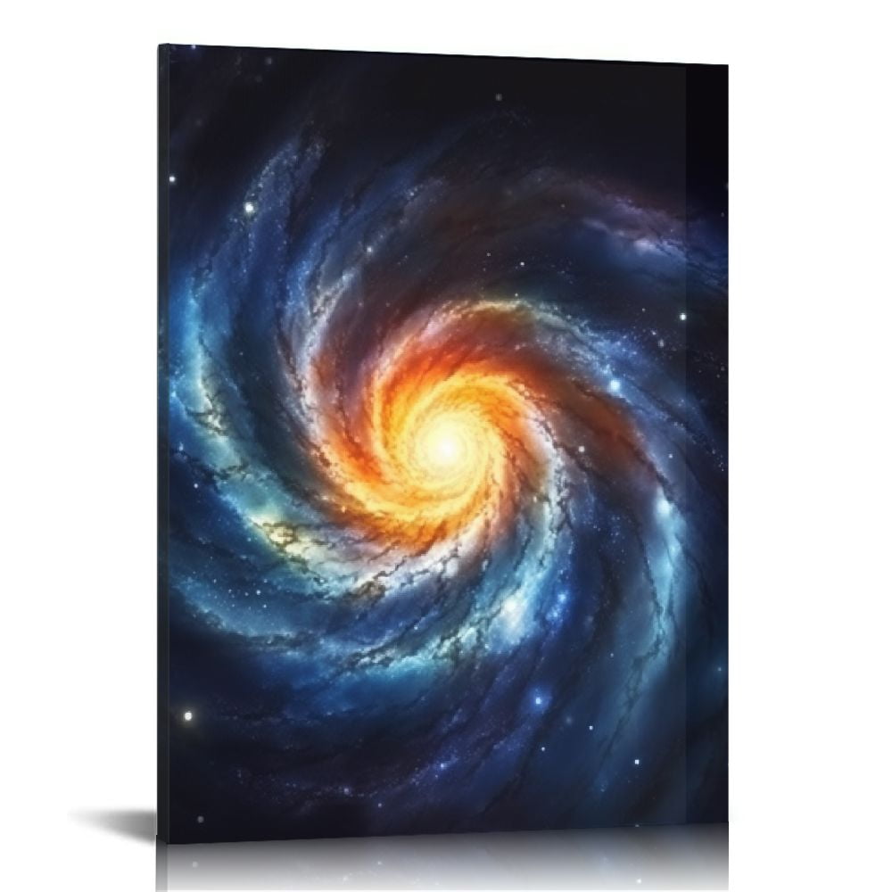 Nawypu Galaxy and Space Canvas Wall Art - Colorful Starry Pictures for ...
