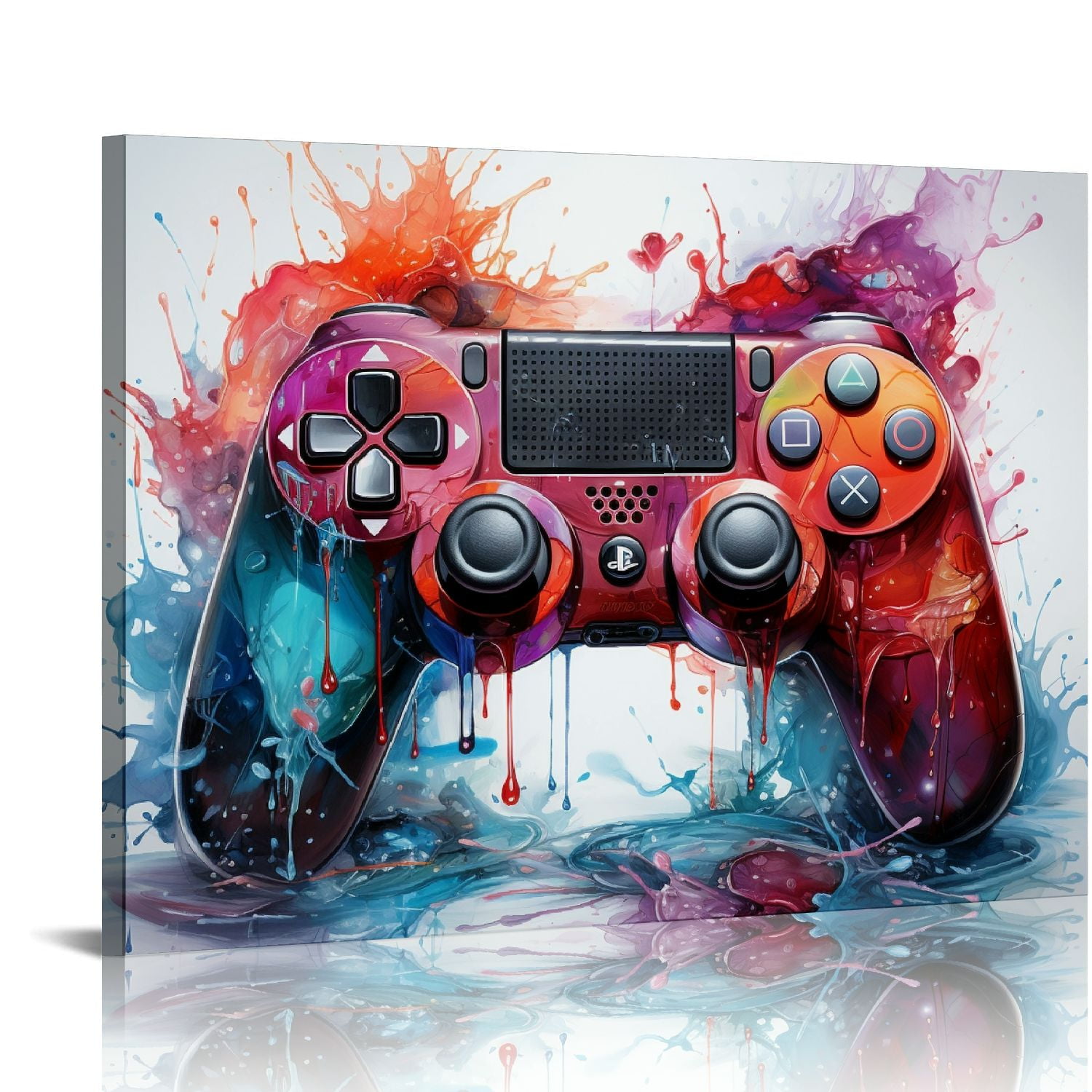 Nawypu Game Room Decor Gaming Art Boys Game Room Wall Decor Gamepad ...