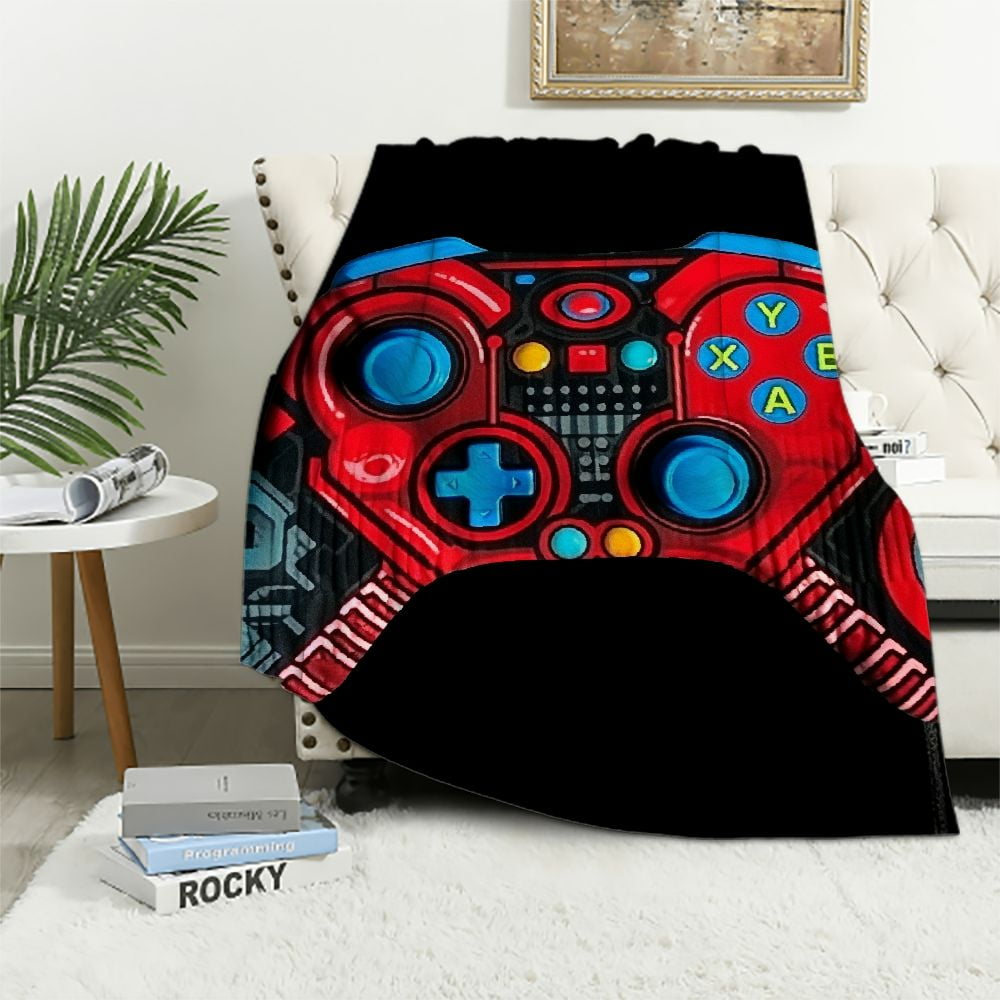 Nawypu Gaming Blanket Boys Girls Gamer Blankets Boys at Work Travel ...