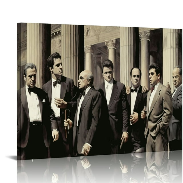 Nawypu Gangster Collage Poster Oil Painting on Canvas Posters and ...