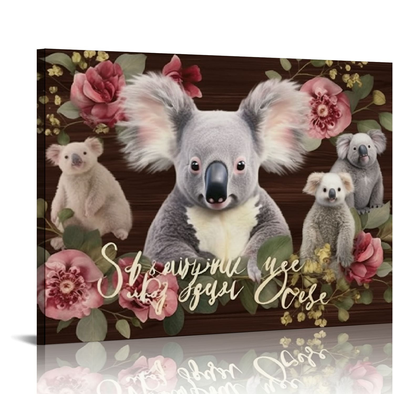 Nawypu God Says You Are Wall Art Koala Poster Bible Verse Wall Art ...