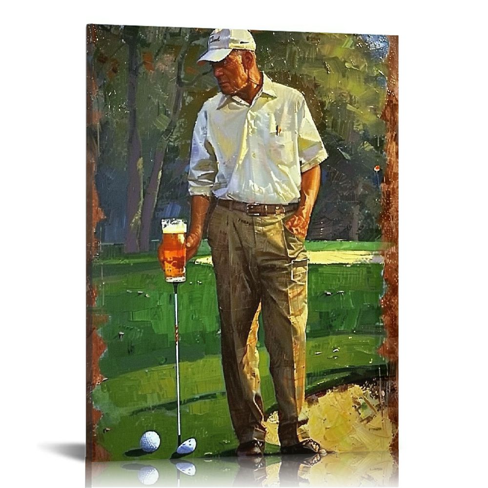 TIAOTIAOHOU Golf I Drink Beer and Funny Sign Pub Diner Cafe Wall Decor ...