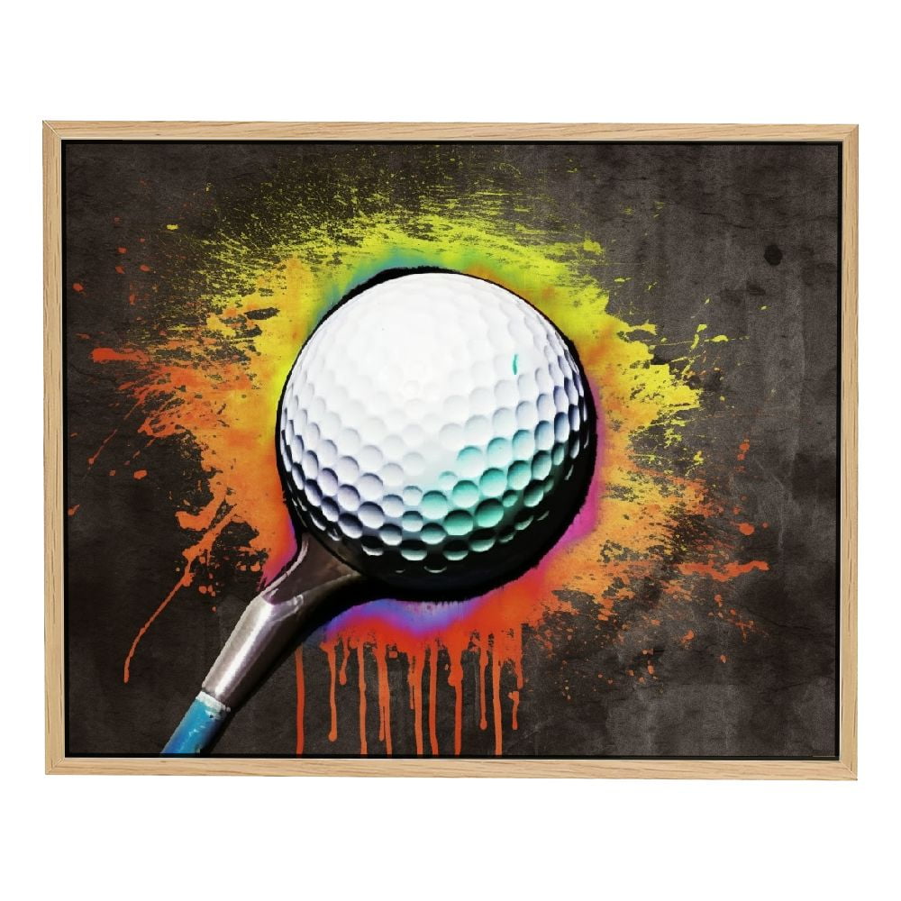 Nawypu Golf Wall Art Prints - Canvas Framed Golf Posters - Sports Room ...