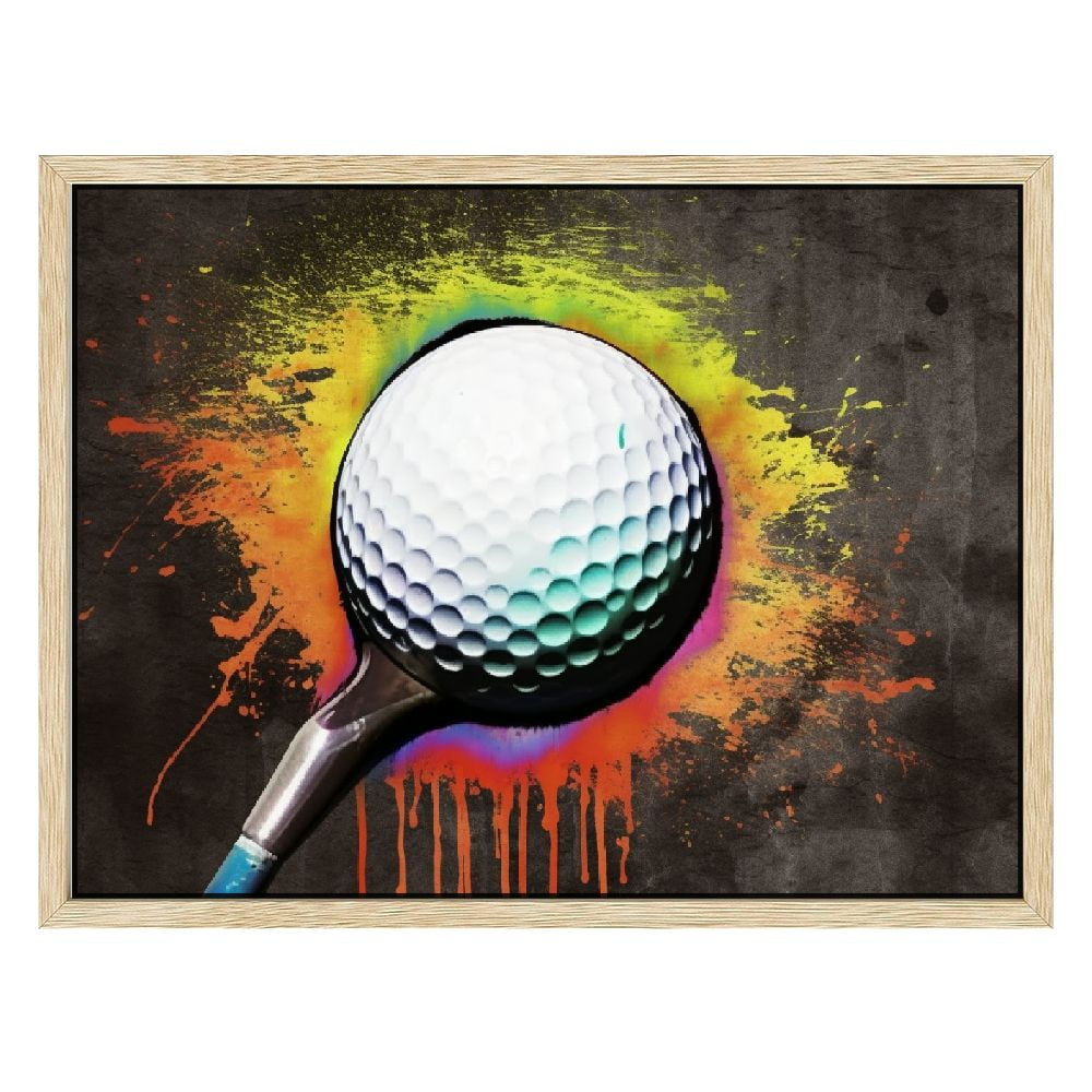 Nawypu Golf Wall Art Prints - Canvas Framed Golf Posters - Sports Room ...
