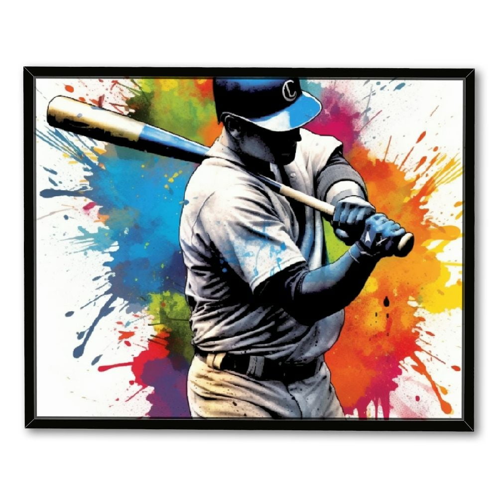 Nawypu Graffiti Baseball Wall Art Sports Decor for Teen Boy Room Wall ...