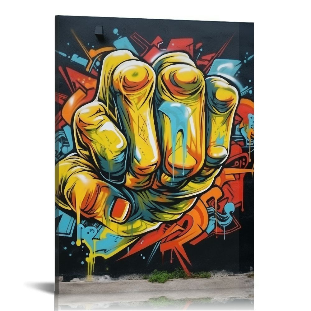 Nawypu Graffiti Canvas Wall Art Colorful Graffiti Wall Art Motivational ...