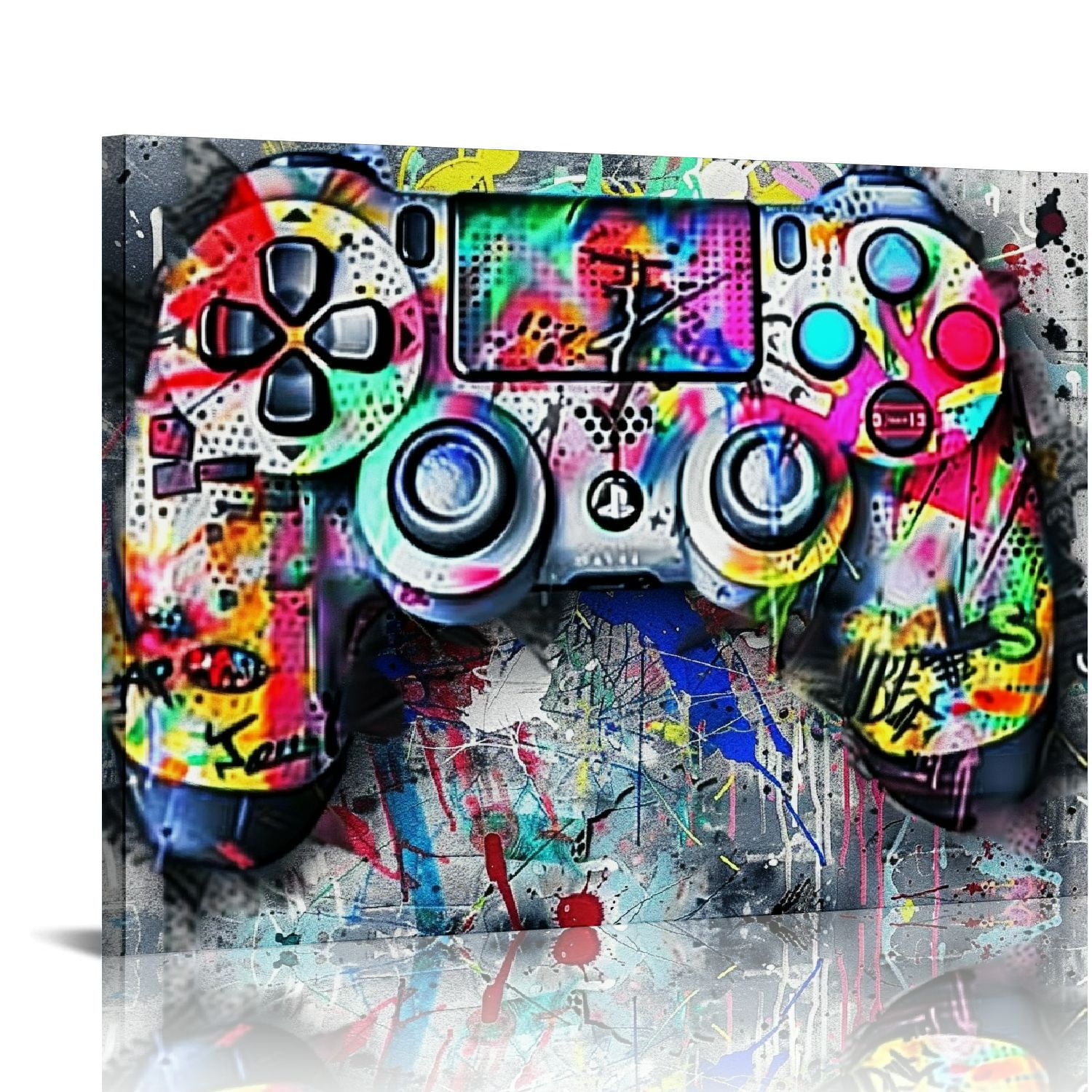 Nawypu Graffiti Canvas Wall-Art For Bedroom - Gaming Wall Art For Teen ...