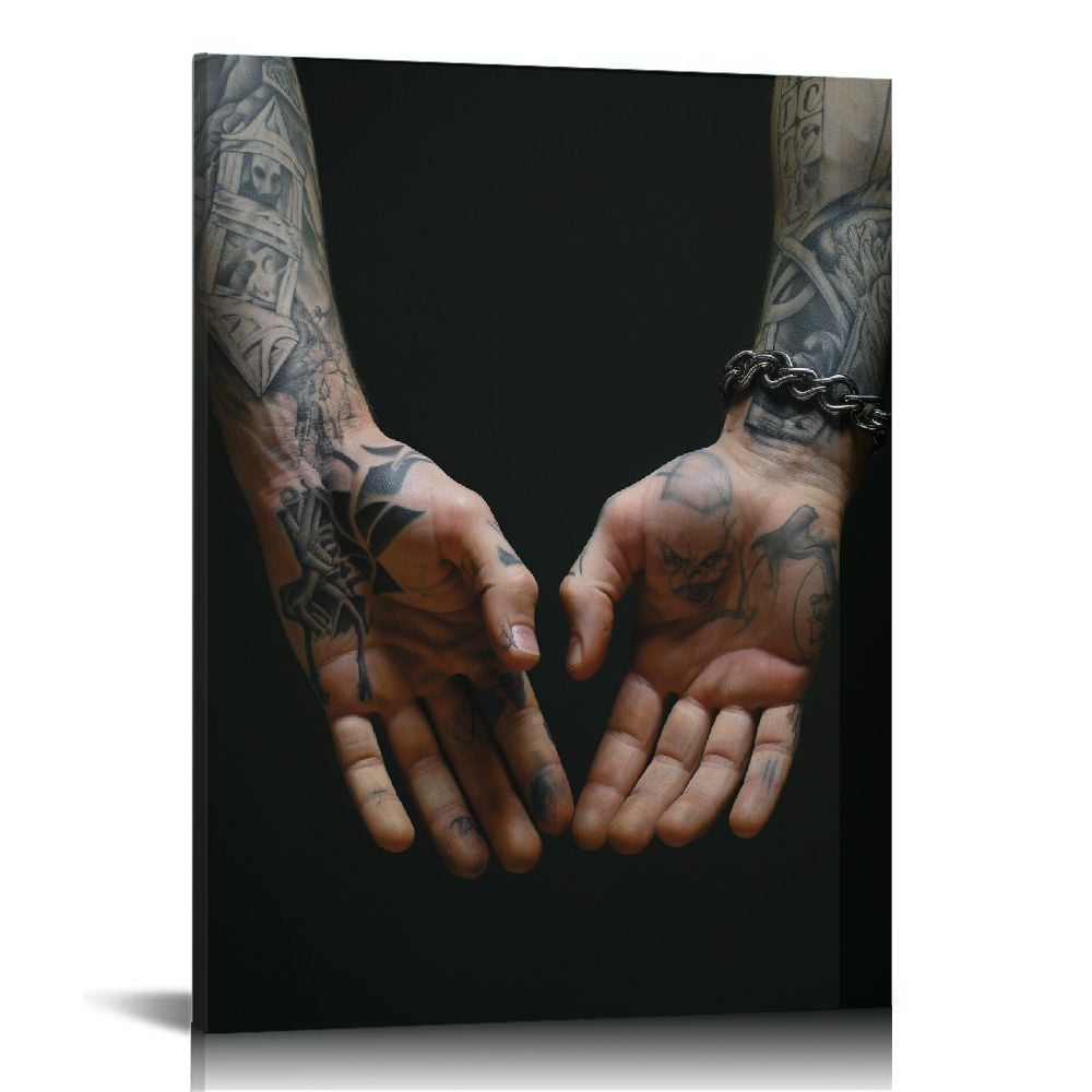 Nawypu Graffiti Paintings Canvas Wall Art Promise Holding Hands Pop Art ...