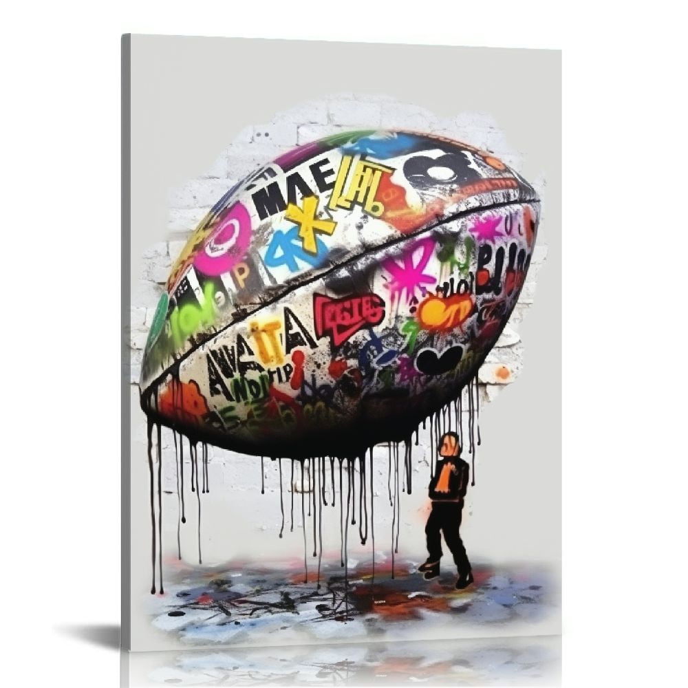 Nawypu Graffiti Wall Art Sports Prints Wall Decor Canvas Fashion ...