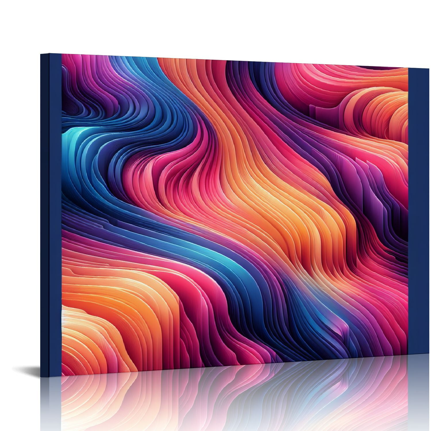 Nawypu Green Blue Aurora Wall Art Northern Light Canvas Prints on ...