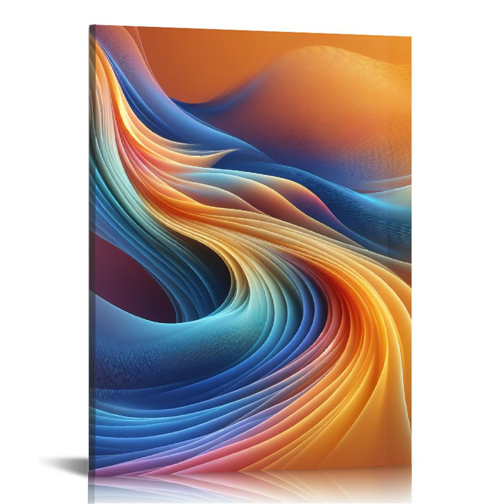 Nawypu Green Blue Aurora Wall Art Northern Light Canvas Prints on ...