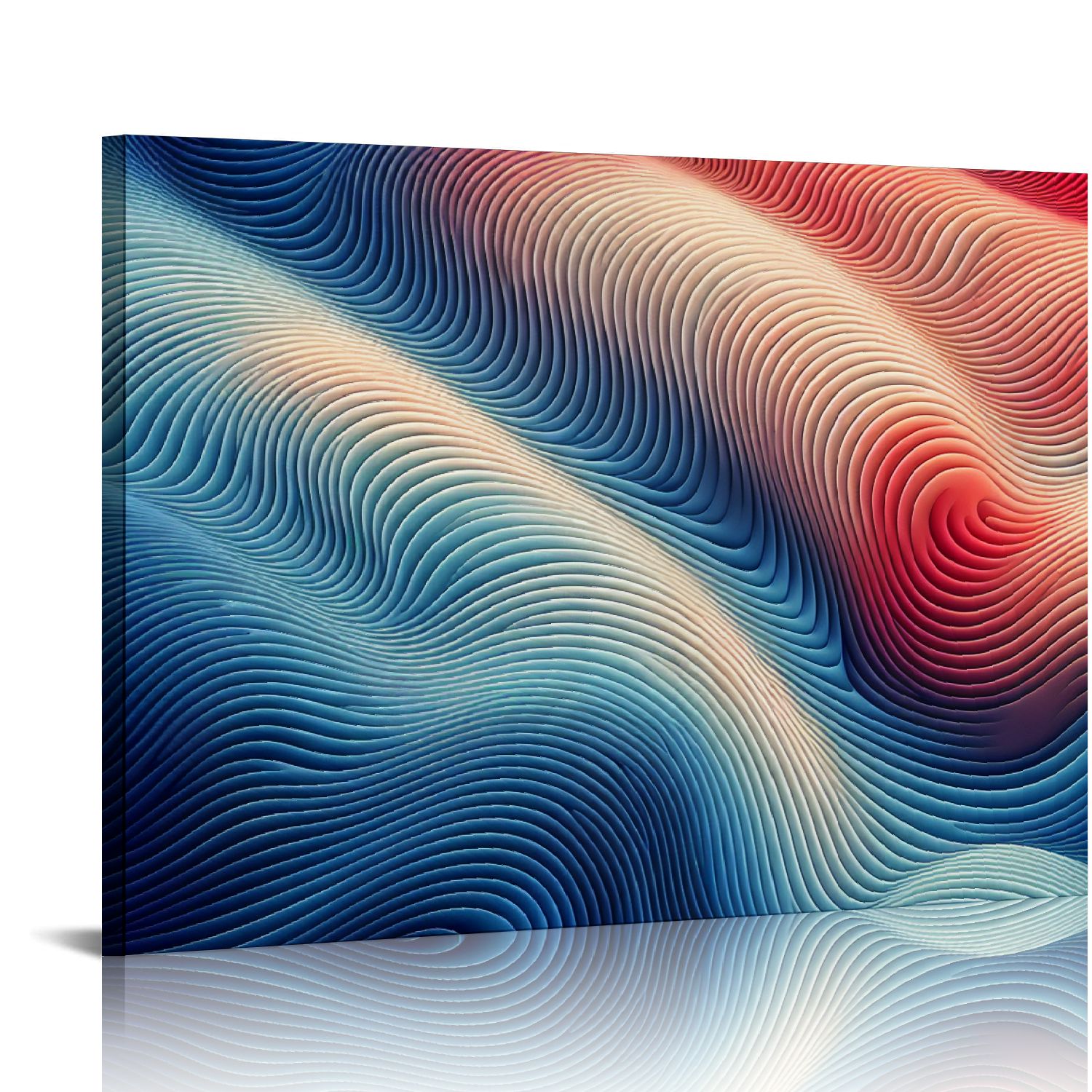 Nawypu Green Blue Aurora Wall Art Northern Light Canvas Prints on ...