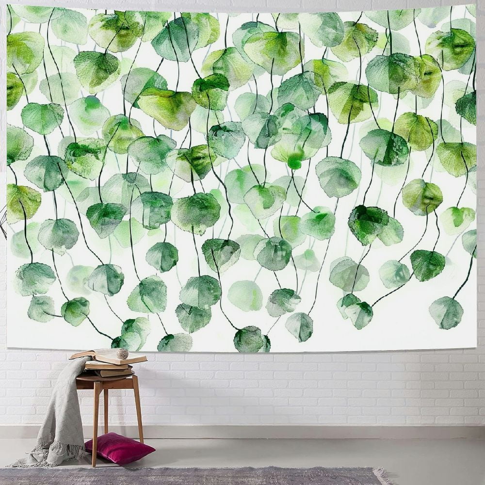 Nawypu Green Plant Decor Tapestry for Teen Girl Bedroom, Aesthetic Vibe ...