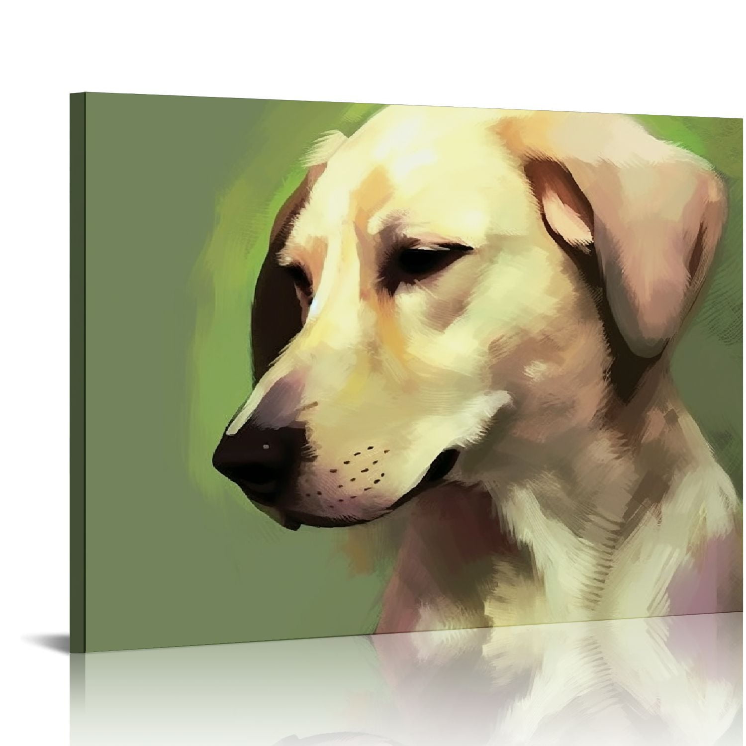Awypu Greenbox Art + Culture Canvas Wall Art Best Friend - Yellow Lab ...