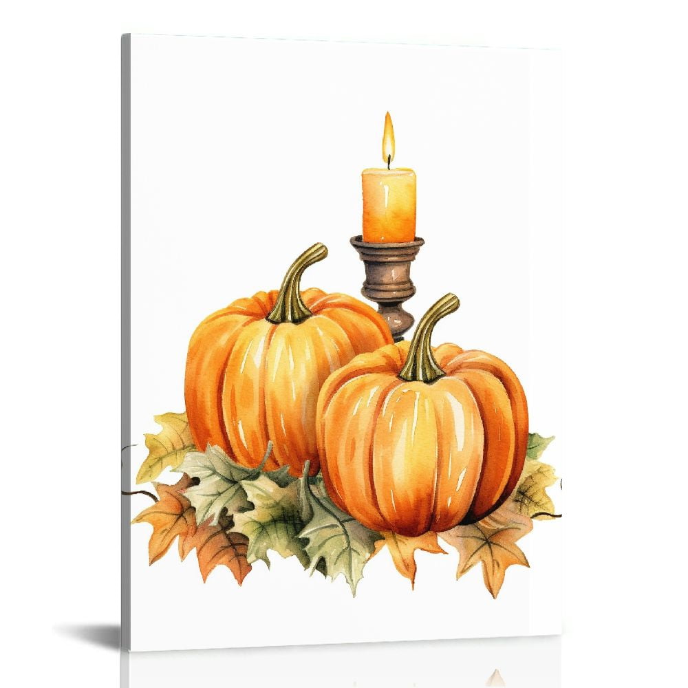 Nawypu Happy Thanksgiving Pumpkins Wall Art With | LED Thanksgiving ...